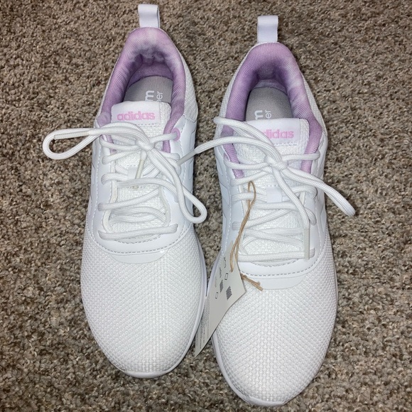 adidas | Shoes | Adidas White And Purple Running Shoes Qt Racer 2 ...